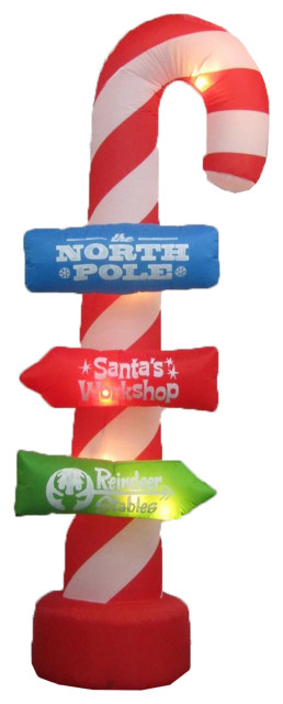 94" Candy Cane Inflatable with Blower - Traditional - Holiday Accents ...