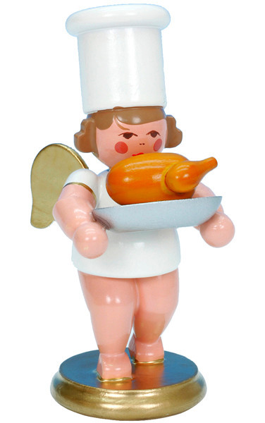 Christian Ulbricht Ornament Angel Cook With Roasted Goose - Traditional ...
