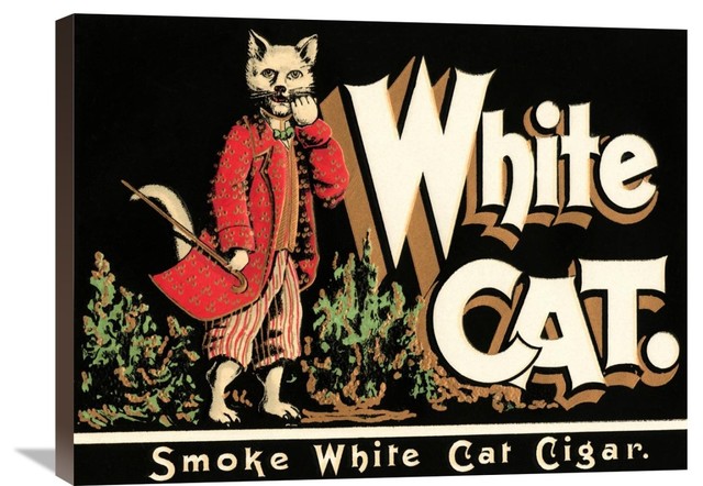 White Cat Brand Cigars, 30"x23" - Traditional - Prints And Posters - by ...