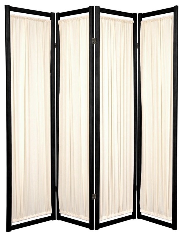 6' Tall Helsinki Shoji Screen, 4 Panels - Asian - Screens And Room ...
