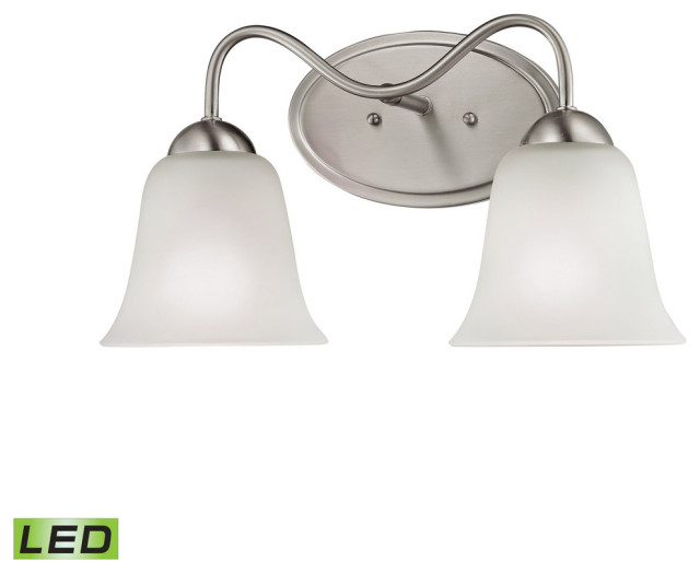 Thomas Lighting Conway 2 Light Led Vanity in Brushed Nickel ...
