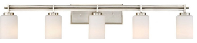 5 Light Transitional Bathroom Light Fixture Approved for Damp ...