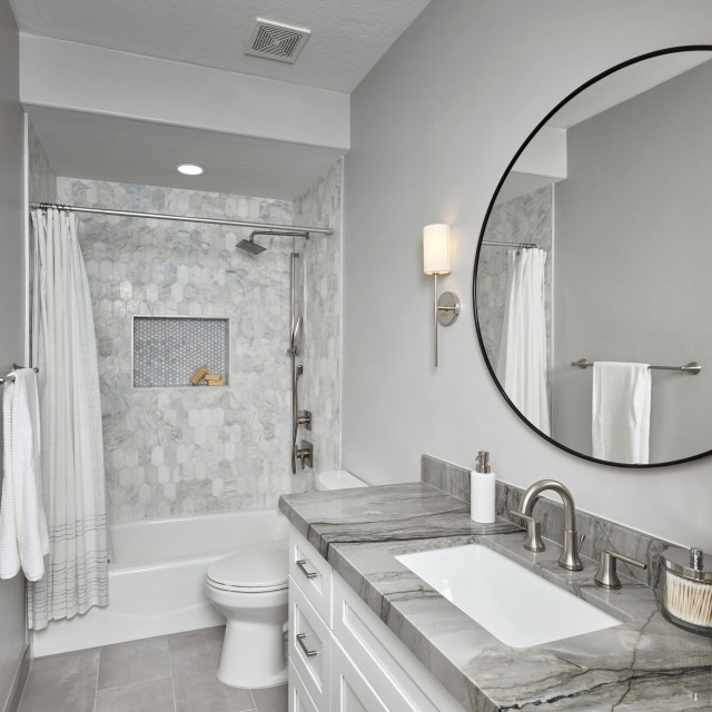 Calacatta Gris Bathroom Tile - Transitional - Bathroom - Phoenix - by ...
