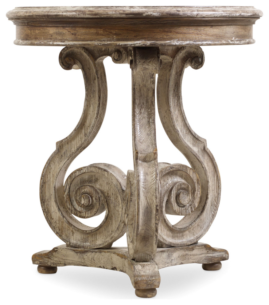 Chatelet Scroll Accent Table - French Country - Side Tables And End ...