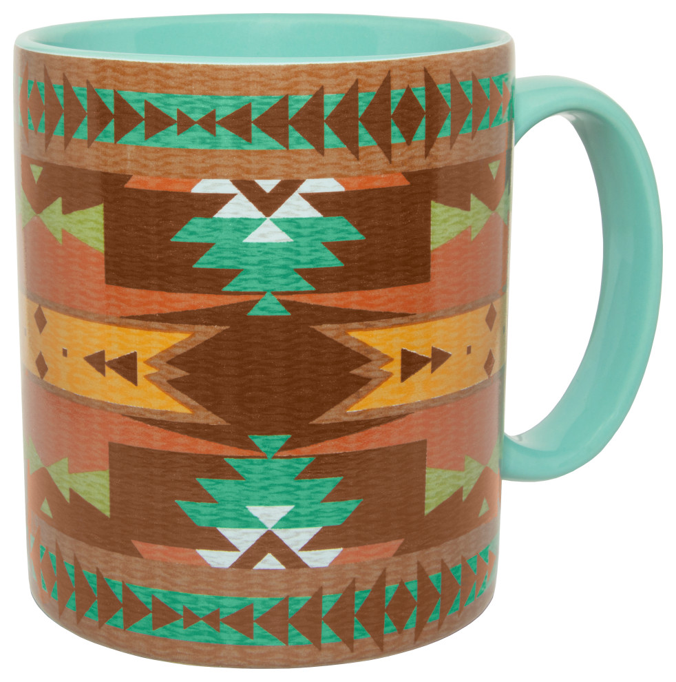 HiEnd Accents Mesa mug, 4 pc - Southwestern - Mugs - by Uber Bazaar | Houzz