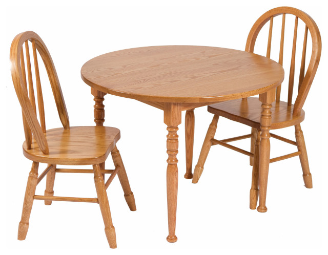 Amish Made Oak Child's Table and Chair Set - Traditional - Kids Tables ...