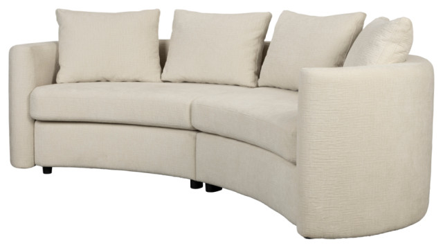Modern Curved Sofa, Dutchbone Fernon - Transitional - Sofas - by OROA ...