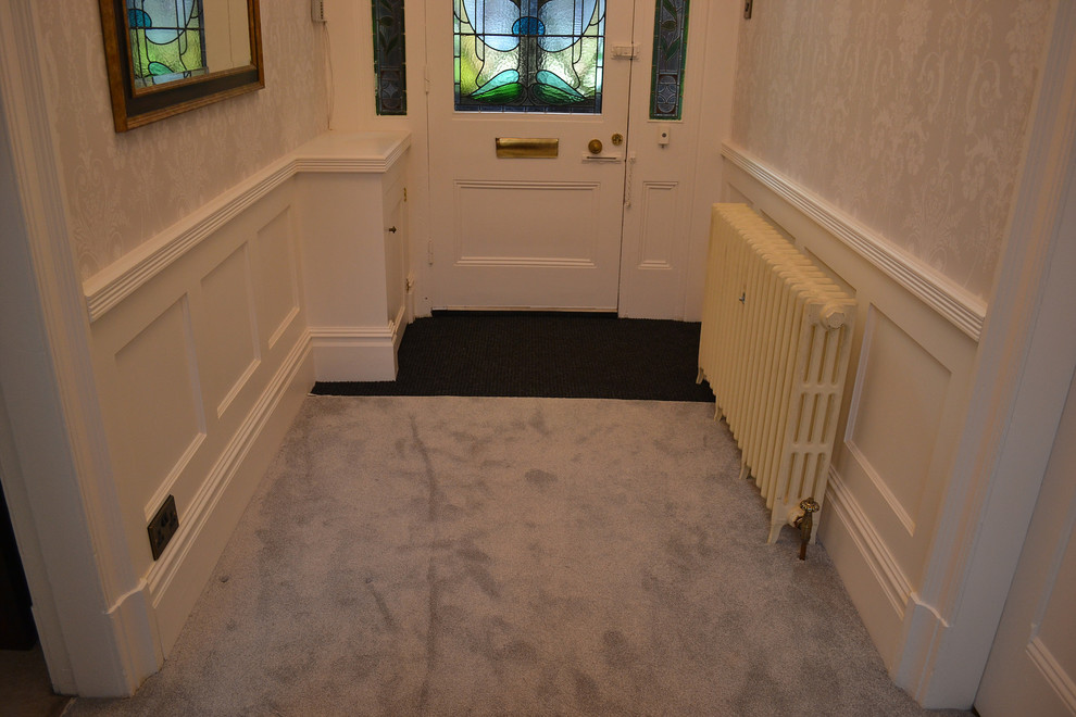 Wood paneled hallway, stairs and landing - Swinton, Manchester (2 ...