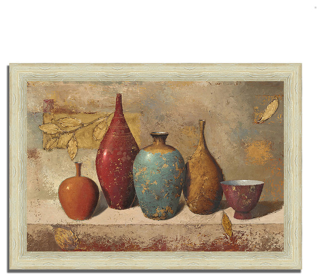 "Leaves And Vessels" By James Wiens, Framed Painting Print, Ready To ...