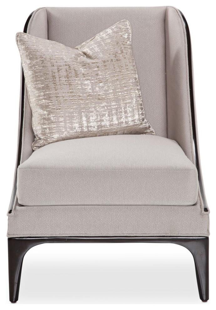 Aico Amini Paris Chic Accent Chair in Espresso - Midcentury - Armchairs ...