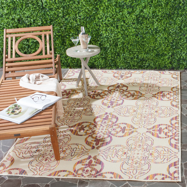 Safavieh Havana Collection HAV202 Indoor-Outdoor Rug, 4'x5'7 ...