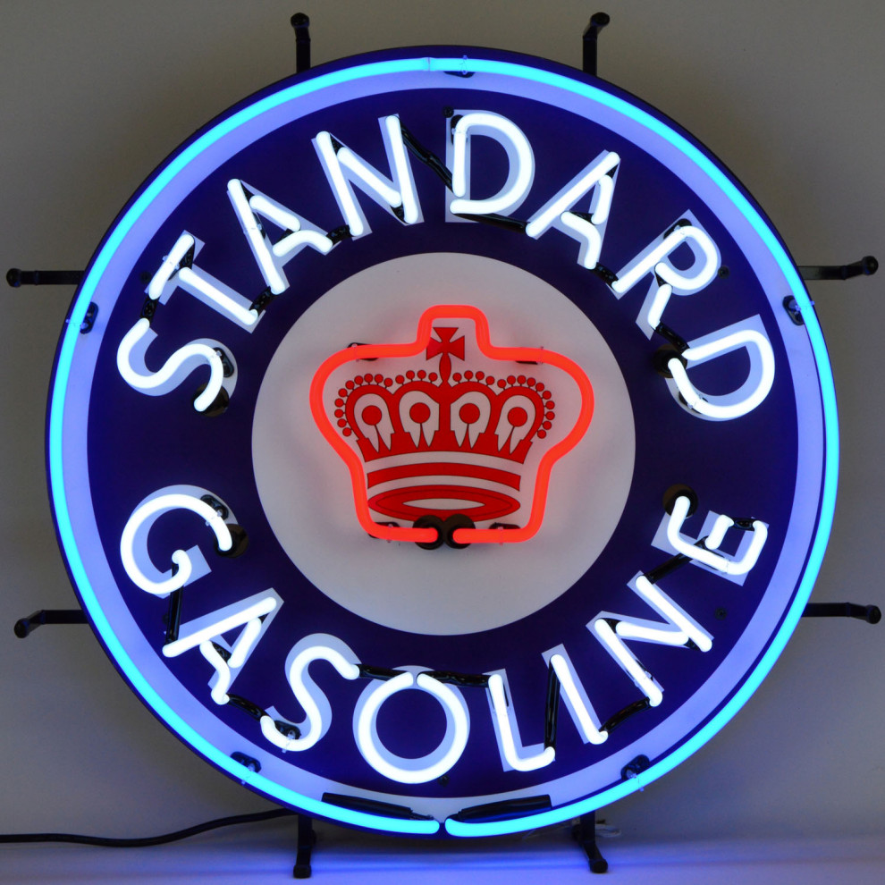 Neonetics Standard Gasoline Neon Sign with Backing - Modern - Game Room ...