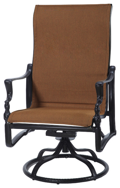 Bel Air High Back Swivel Rocking Chairs, Set of 2 - Traditional ...