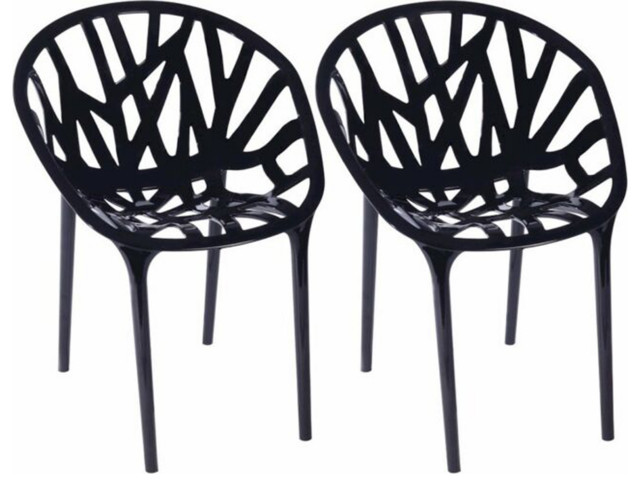 Stylish Branch Chair, Set of 2 - Contemporary - Outdoor Dining Chairs ...
