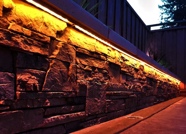 RGB LED Strip Landscaping Lights - Contemporain - Jardin - Seattle ...
