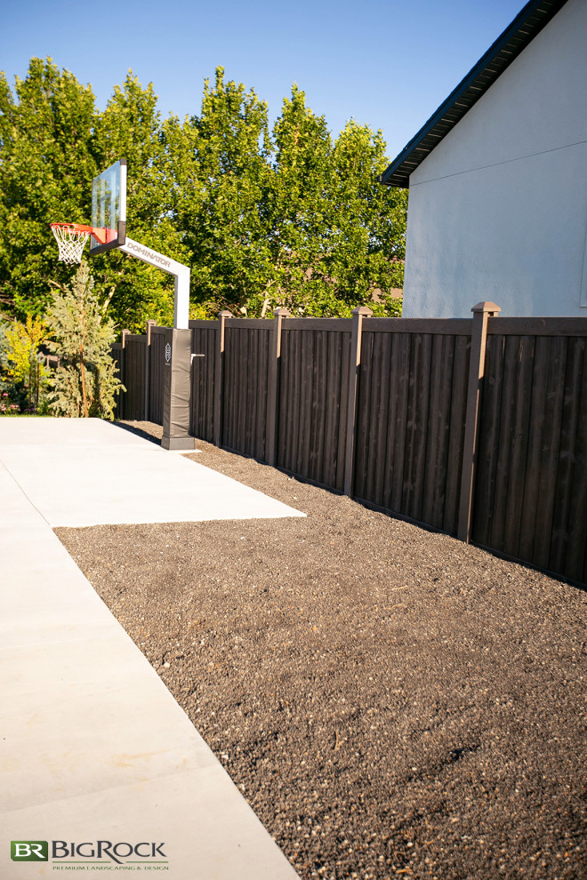 Landscape Around Basketball Court - Contemporary - Landscape - Salt ...