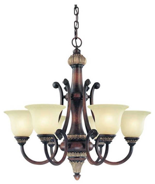 Dolan Designs 6-Light Chandelier in Yuma - Traditional - Chandeliers ...