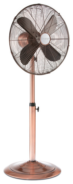 Height Adjustable Floor Fan Copper - Modern - Electric Fans - by ...