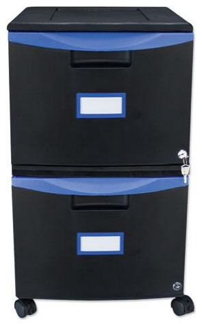 Two-Drawer Mobile Filing Cabinet - Contemporary - Filing Cabinets - by ...