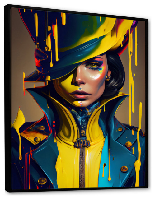 Female Criminal Mastermind II Framed Canvas, 30x40 - Contemporary ...