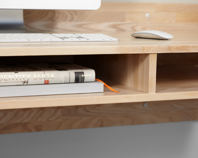 Wall Mounted Desk, Ash - Transitional - Desks And Hutches - by ...