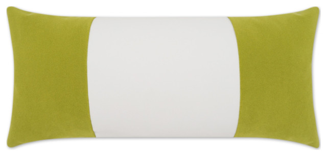 Outdoor Sundance Band Lumbar Pillow - Leaf, 12" x 24" - Contemporary ...