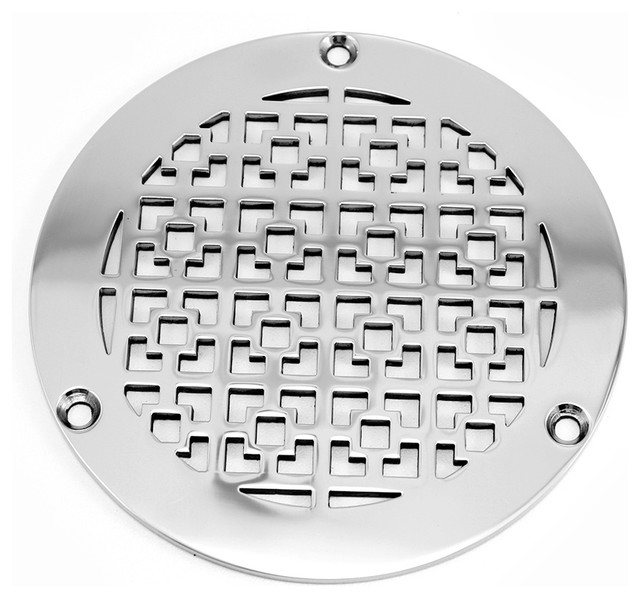 Zurn Round Shower Drain, Geometric Squares No. 1 Shower Drain ...