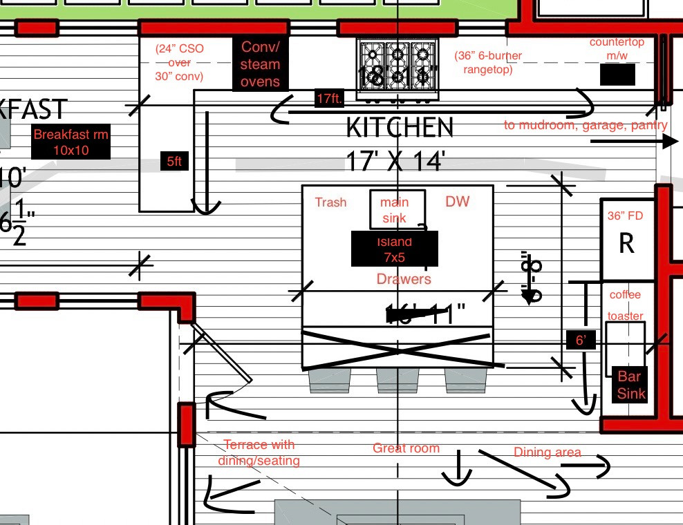 Comments on rough kitchen layout? | Houzz Forum
