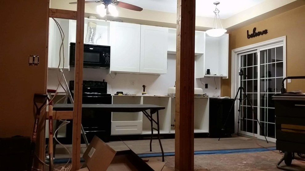 options for support post in open kitchen/living room?