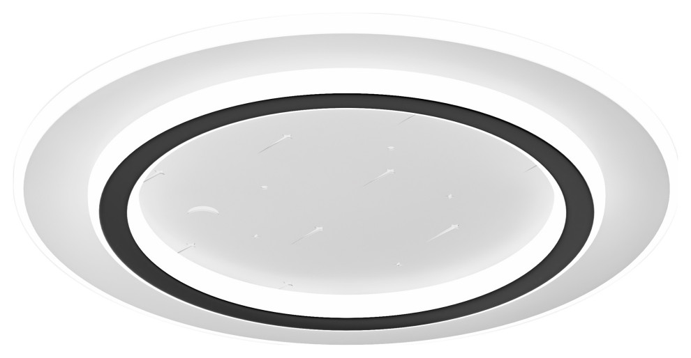 Modern Double Ring Led Flush Mount Ceiling Light for Kichen - Modern ...