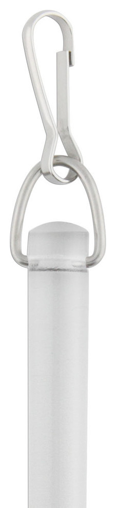 Rod Desyne 1/2" Smooth Clear Pvc Baton With Metal Snap, 48 ...