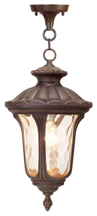 Oxford Outdoor Chain-Hang Light, Black - Traditional - Outdoor Hanging ...