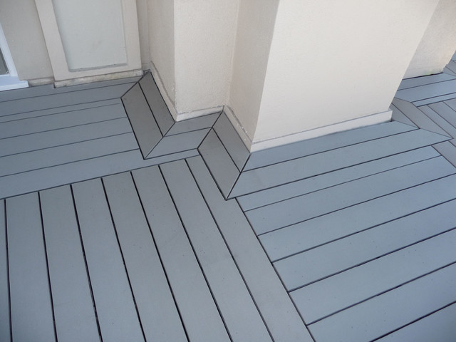 Detail: Double-Picture Frame Border - Transitional - Deck - Los Angeles ...