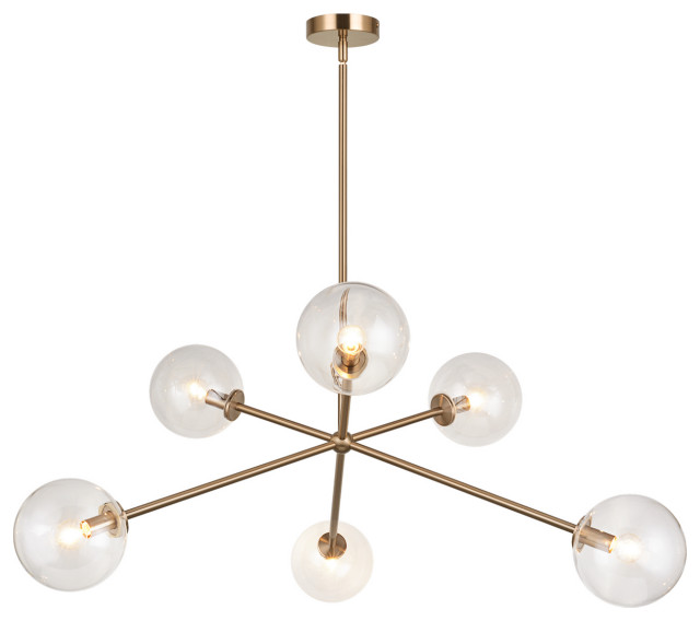 Matteo Lighting C81706AGCL Pendant Light, Finish - Midcentury - Pendant ...