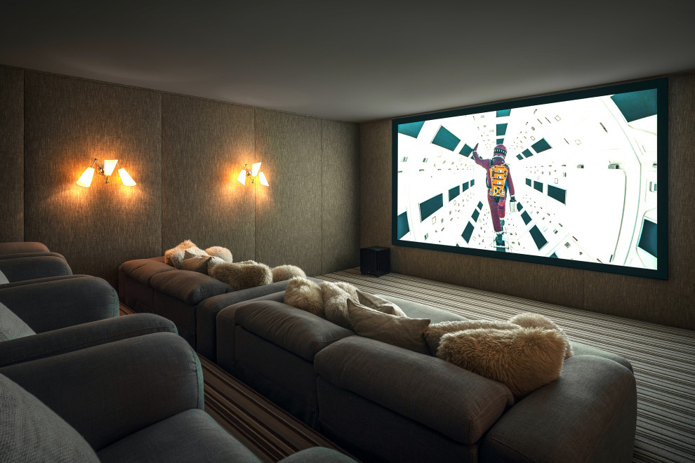 Indian Wells Contemporary - Modern - Home Theater - Los Angeles - by ...