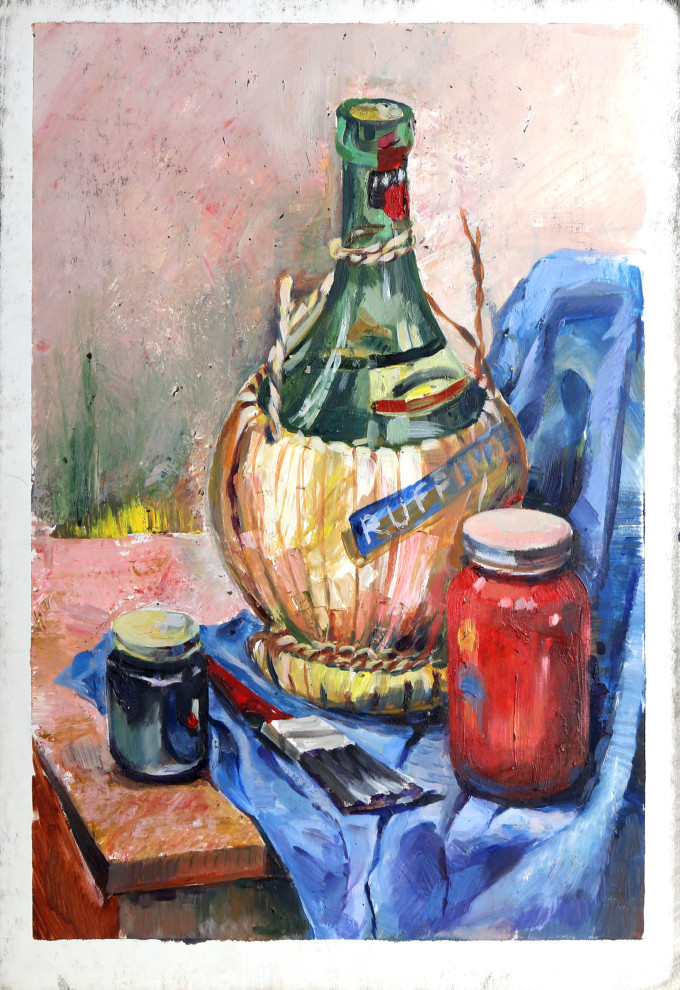 Ruffino, Erik Freyman, 25.5x17.5 - Contemporary - Paintings - by ...