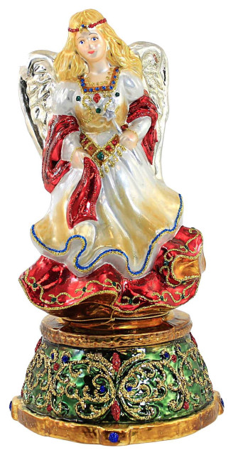 Huras Family Angel On Scrolled Base Centerpiece Tabletop Decorative, 9. ...
