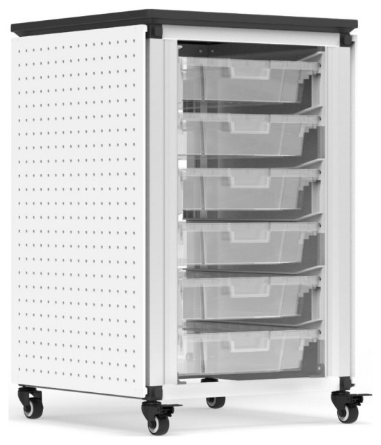 Modular Classroom Storage Cabinet, Single Module With 6 Small Bins ...