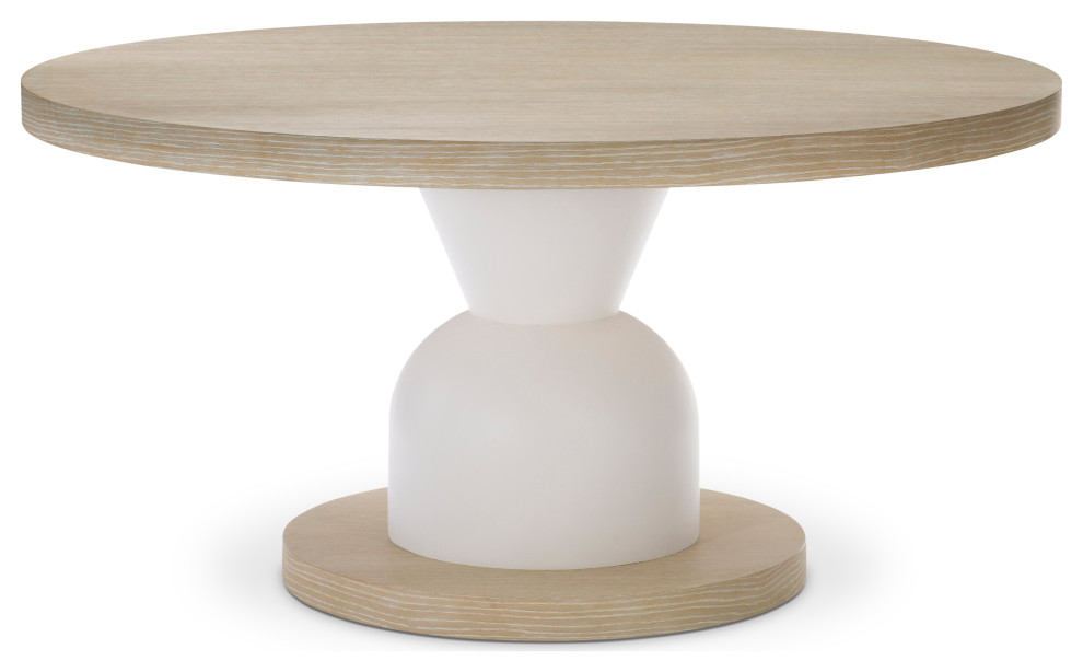 Bernhardt Solaria Round Dining Table, 60"W x 60"D x 30"H - Farmhouse ...