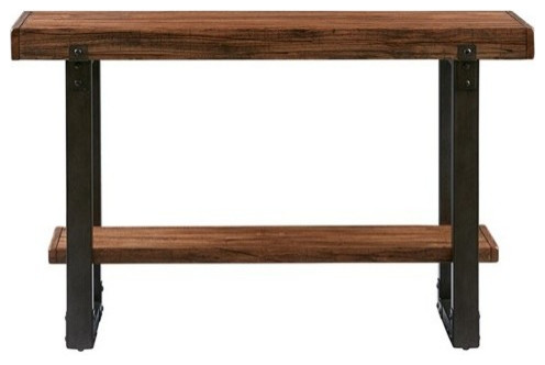 Madison Park Console Table, Chestnut - Contemporary - Console Tables ...