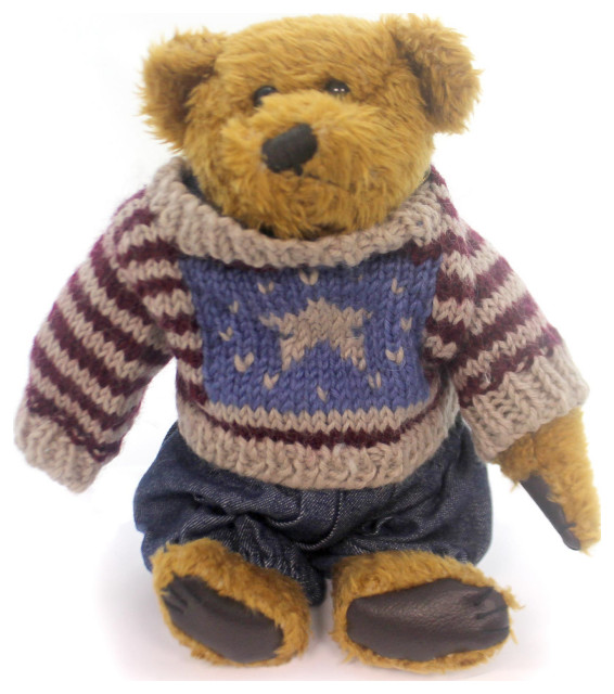Boyds Bears Plush Eddie Bean Bauer Patriotic Bean Filled Jointed, 10 In ...