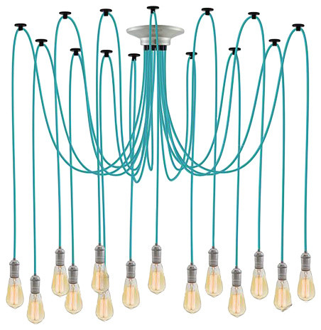 Turquoise Unique Ceiling Light - Contemporary - Pendant Lighting - by ...