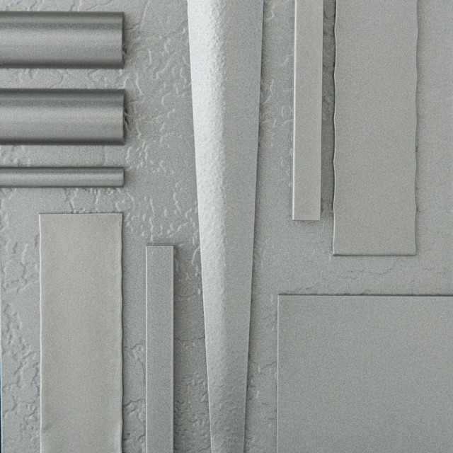 Henry with Chamfer Pendant, Vintage Platinum, Natural Iron Accents ...