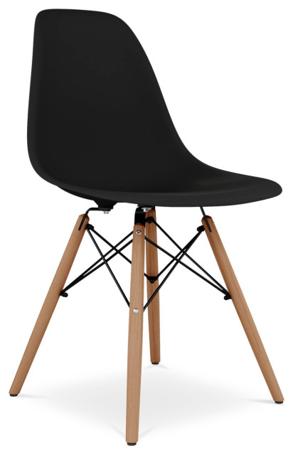 Pyramid Dining Chair, Black, 4-Pack - Modern - Dining Chairs - by First ...