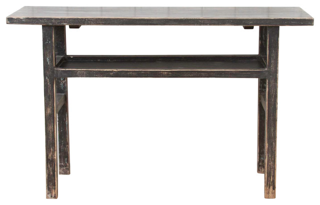 Primitive Chinese Black Console Table - Scandinavian - Console Tables ...