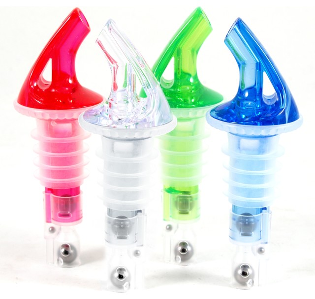 Sure Shot Assorted Color 3-Ball Measured Liquor Pourer - Contemporary ...