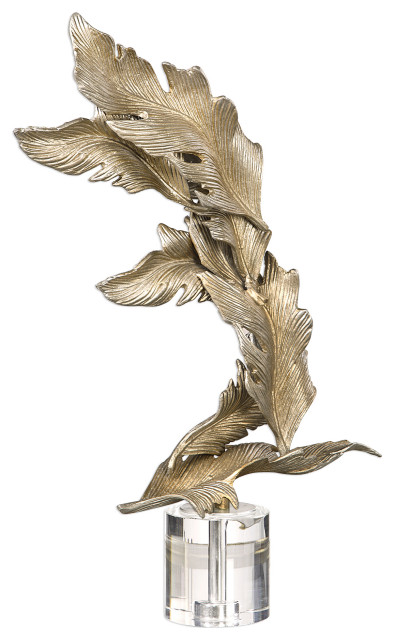 Fall Leaves Sculpture - Contemporary - Decorative Objects And Figurines - by HedgeApple | Houzz