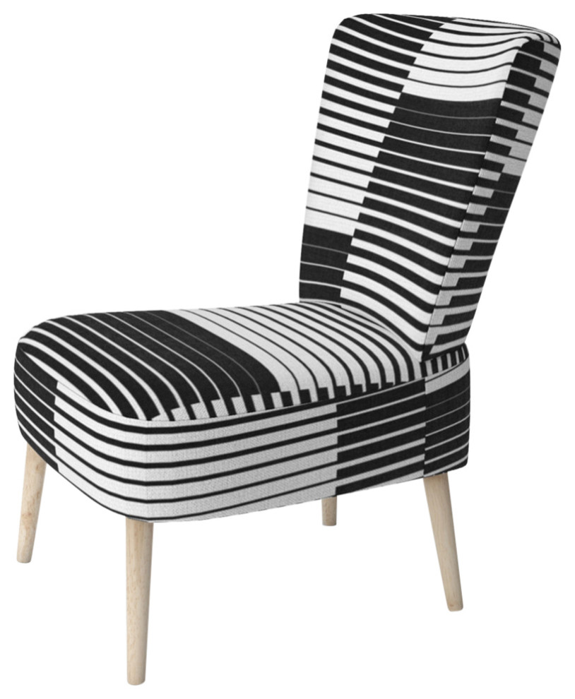 Black and White Abstract Chair - Midcentury - Armchairs And Accent ...