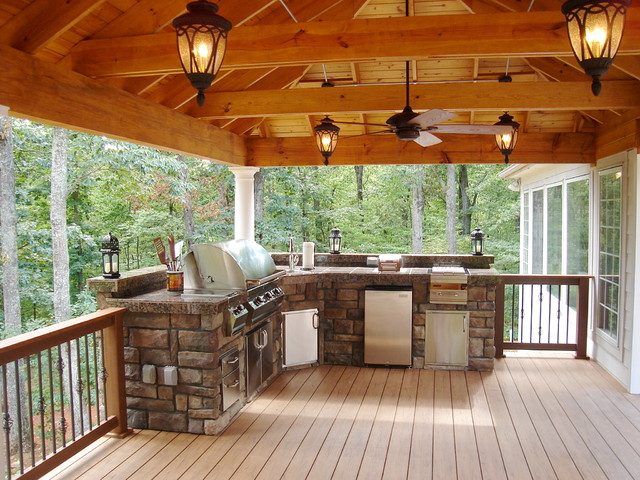 Rustic Outdoor Entertaining Spacce - Rustic - Deck - Other - by Bear ...