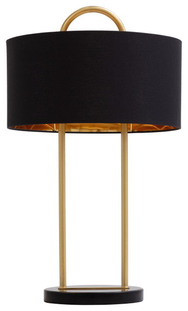 Kezna Table Lamp Black Marble Matte Black - Transitional - Table Lamps ...